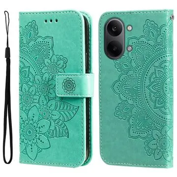 XIAOMI REDMI TURBO 5 MAX MANDALA SERIES FUTROLA-NOVČANIK - ZELENA