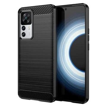 XIAOMI 12T/12T PRO BRUŠENA TPU ZAŠTITNA MASKA - UGLJENIČNO VLAKNO