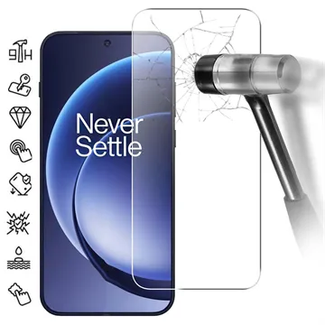 ONEPLUS 15 TEMPERED GLASS SCREEN PROTECTOR - 9H - CASE FRIENDLY - TRANSPARENT