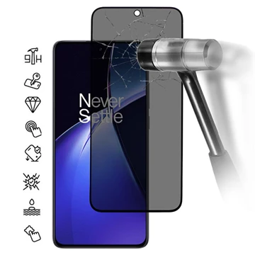 ONEPLUS NORD CE5 PRIVACY FULL COVER FULL COVER ZAŠTITNO KALJENO STAKLO - 9H - CRNE IVICE