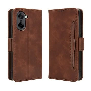 ONEPLUS ACE 5 RACING/NORD CE5 CARDHOLDER WALLET CASE - BROWN