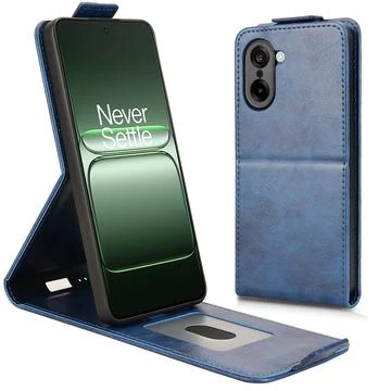 ONEPLUS ACE 5 RACING/NORD CE5 VERTICAL FLIP CASE WITH STAND - DARK BLUE