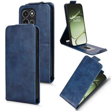 ONEPLUS TURBO 6 VERTICAL FLIP CASE WITH STAND - DARK BLUE