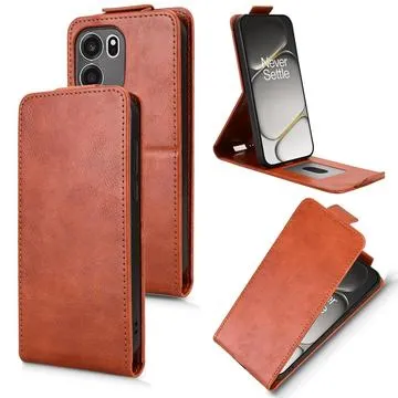 ONEPLUS TURBO 6V VERTICAL FLIP CASE WITH STAND - BROWN