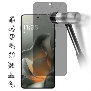 MOTOROLA EDGE 70 PRIVACY TEMPERED GLASS SCREEN PROTECTOR - 9H