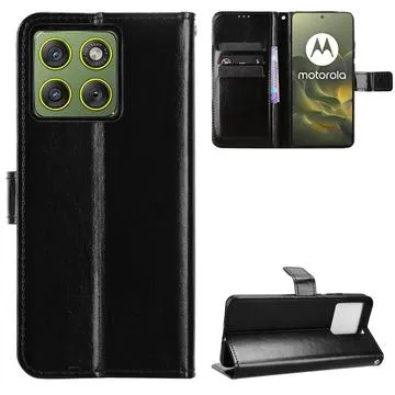 MOTOROLA EDGE 70 WALLET CASE WITH STAND - BLACK