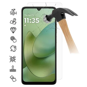 MOTOROLA MOTO G06 TEMPERED GLASS SCREEN PROTECTOR - 9H - CASE FRIENDLY - TRANSPARENT