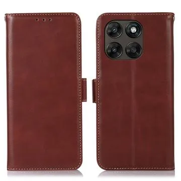 MOTOROLA MOTO G77/G67 WALLET LEATHER CASE WITH RFID - BROWN
