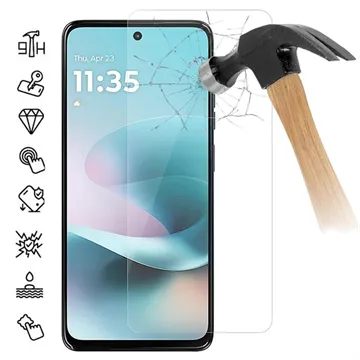 MOTOROLA MOTO G67 POWER TEMPERED GLASS SCREEN PROTECTOR - 9H - CASE FRIENDLY - TRANSPARENT
