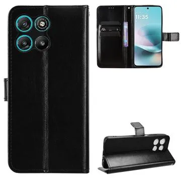 MOTOROLA MOTO G67 POWER/G57 POWER/G57 WALLET CASE WITH STAND - BLACK