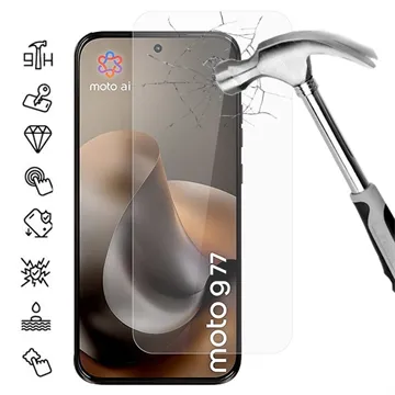 MOTOROLA MOTO G77 TEMPERED GLASS SCREEN PROTECTOR - 9H - CASE FRIENDLY - TRANSPARENT