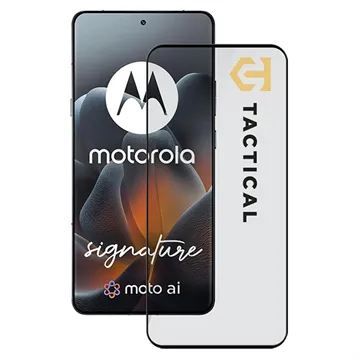 MOTOROLA SIGNATURE TACTICAL GLASS SHIELD 5D TEMPERED GLASS SCREEN PROTECTOR - BLACK EDGE