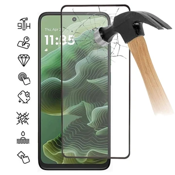 MOTOROLA MOTO G35 FULL COVER ZAŠTITNO KALJENO STAKLO - 9H - CRNE IVICE