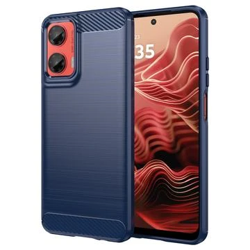 MOTOROLA MOTO G35 BRUŠENA TPU ZAŠTITNA MASKA - UGLJENIČNO VLAKNO