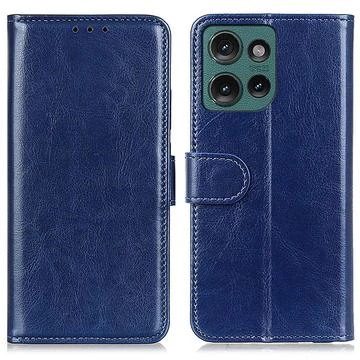 MOTOROLA EDGE 50 NEO WALLET CASE WITH MAGNETIC CLOSURE - DARK BLUE