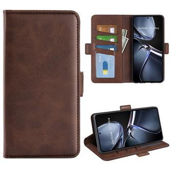 ASUS ZENFONE 12 ULTRA WALLET CASE WITH MAGNETIC CLOSURE - CALF TEXTURE