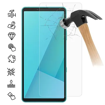 SONY XPERIA 10 VII TEMPERED GLASS SCREEN PROTECTOR - 9H - CASE FRIENDLY - TRANSPARENT