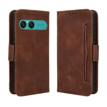 SONY XPERIA 10 VII CARDHOLDER WALLET CASE - BROWN