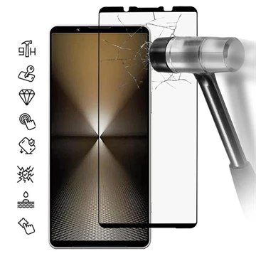 SONY XPERIA 1 VI FULL COVER ZAŠTITNO KALJENO STAKLO - 9H - CRNE IVICE