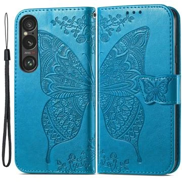 SONY XPERIA 1 VI BUTTERFLY NOVČANIK-FUTROLA - PLAVA