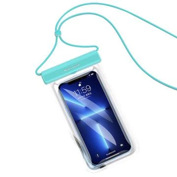 CLEAR IPX8 UNIVERSAL WATERPROOF CASE / DRY BAG - 7" - BABY BLUE