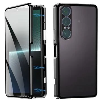 SONY XPERIA 1 VII MAGNETIC CASE WITH TEMPERED GLASS - BLACK