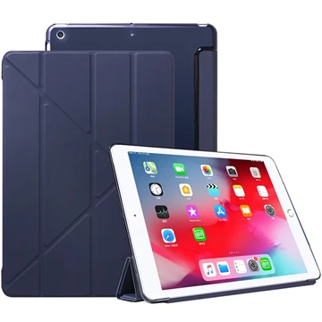 IPAD 10.2 2019/2020/2021 ORIGAMI STAND FOLIO FUTROLA - TAMNOPLAVA