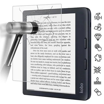 KOBO LIBRA 2 FULL COVER ZAŠTITNO KALJENO STAKLO - 9H, 0.3MM - PROVIDNO
