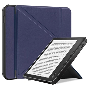 KOBO LIBRA 2 ORIGAMI STAND FOLIO FUTROLA - TAMNOPLAVA