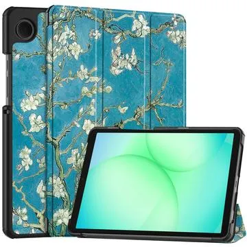 SAMSUNG GALAXY TAB A11/A9 TRI-FOLD SERIES SMART FOLIO CASE - WITTE BLOEMEN