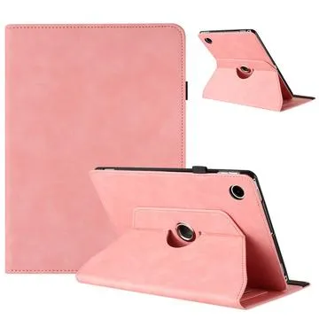 SAMSUNG GALAXY TAB A11/A9 360 ROTARY SMART CASE WITH CARD SLOTS - PINK