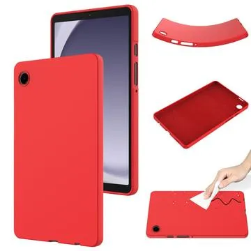 SAMSUNG GALAXY TAB A11 LIQUID SILICONE CASE - RED