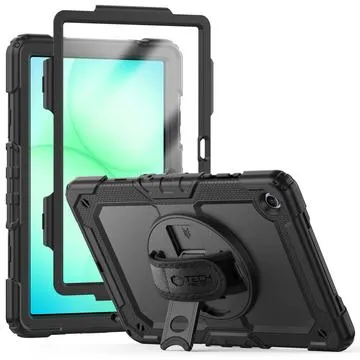 SAMSUNG GALAXY TAB A9+/A11+ TECH-PROTECT SOLID360 HYBRID CASE W. STRAP - BLACK