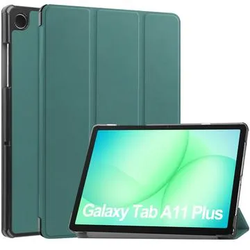SAMSUNG GALAXY TAB A11+ TRI-FOLD SERIES SMART FOLIO CASE - BLACKISH GREEN