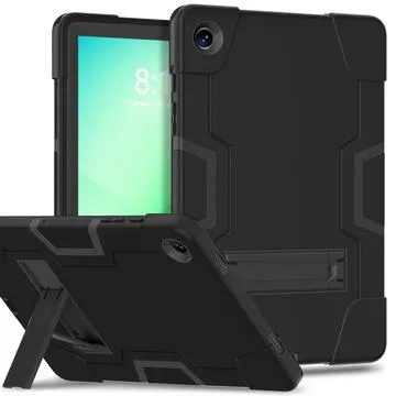SAMSUNG GALAXY TAB A11+ ROBOT STYLE HYBRID CASE WITH KICKSTAND - BLACK