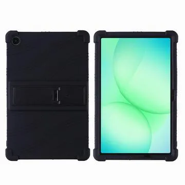 SAMSUNG GALAXY TAB A11+ SILICONE CASE WITH KICKSTAND - BLACK