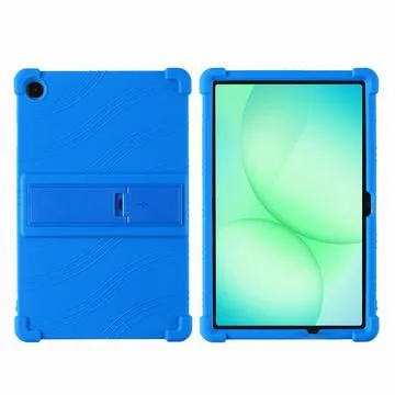 SAMSUNG GALAXY TAB A11+ SILICONE CASE WITH KICKSTAND - BLUE