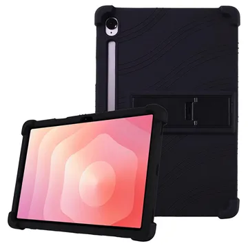 SAMSUNG GALAXY TAB S11 SILICONE CASE WITH KICKSTAND - BLACK