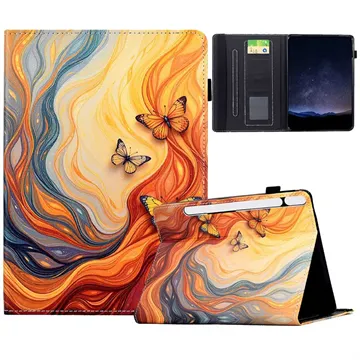 SAMSUNG GALAXY TAB S11 SMART FOLIO CASE - ORANGE BUTTERFLIES