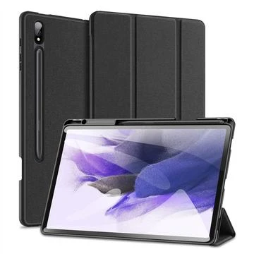 SAMSUNG GALAXY TAB S9+ DUX DUCIS DOMO TRI-FOLD SMART FOLIO CASE (OPEN-BOX SATISFACTORY) - BLACK