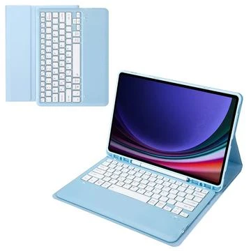 SAMSUNG GALAXY TAB S9+ BLUETOOTH KEYBOARD CASE (OPEN-BOX SATISFACTORY) - BABY BLUE