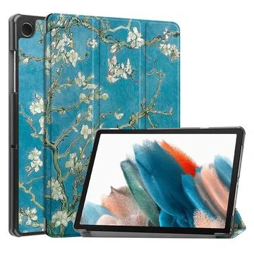 SAMSUNG GALAXY TAB A9 TRI-FOLD SERIJA SMART ZAŠTITNA FUTROLA - PLAVO CVEĆE