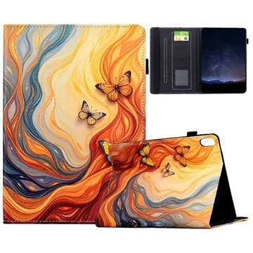 XIAOMI REDMI PAD 2 SMART FOLIO CASE - ORANGE BUTTERFLIES