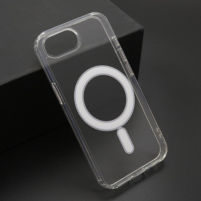 Zastitna maska (futrola) STANDARD MagSafe (sa IC) - iPhone 16e/17e (6.1) providna (bela) (MS)