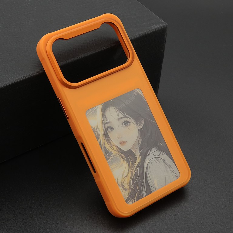 Zastitna maska (futrola) SMART COVER Corning Glass - iPhone 17 Pro narandzasta (MS)
