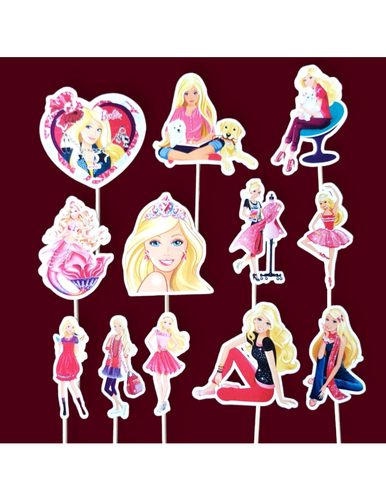 Toperi Barbie - set 12 kom