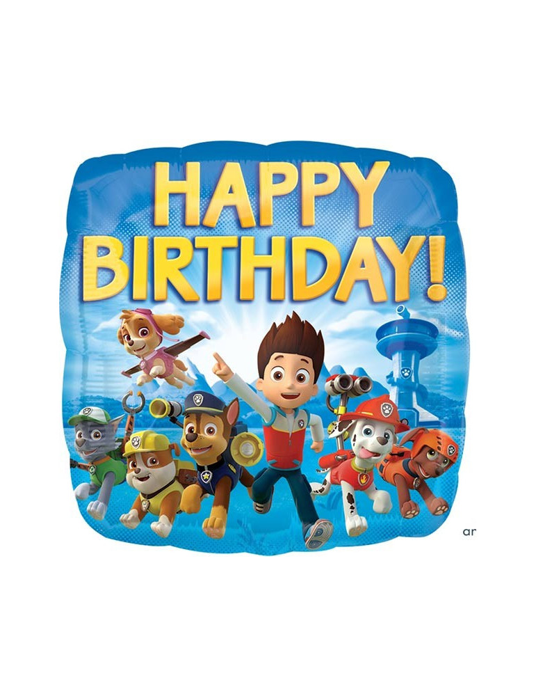 Paw patrol srećan rođendan balon sa helijumom