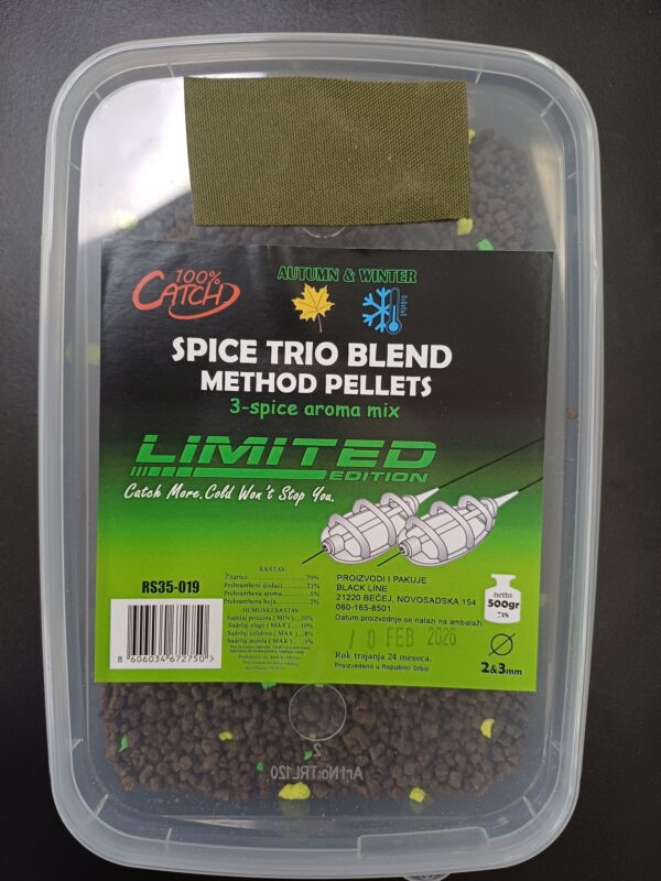100% CATCH SPICE TRIO BLEND METHOD PELLETS 500g