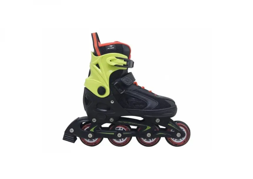 Roler pw126b-10 crno neon zelena alu m(37-40) abec5 pu točkići