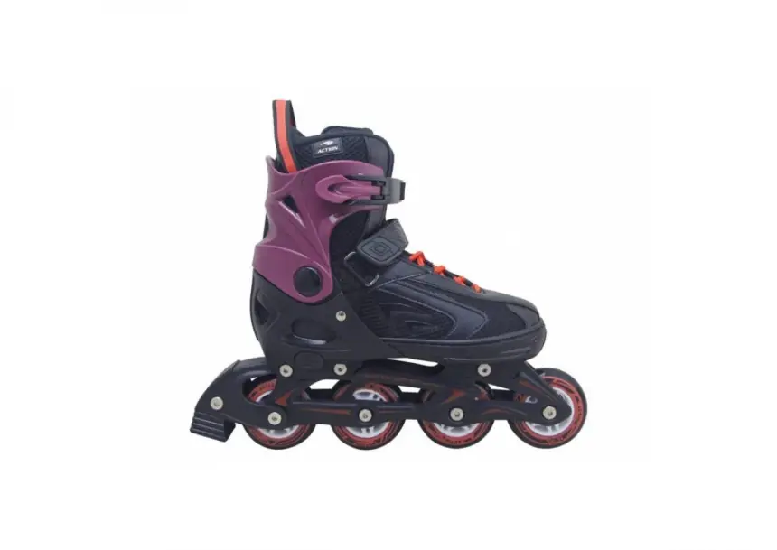 Roler pw126b-10 crno crvena alu m(37-40) abec5 pu točkići